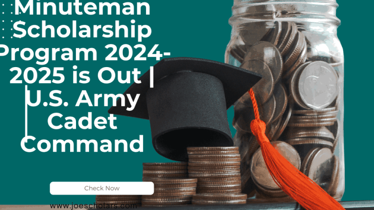 Apply for Minuteman Scholarship Program 2024-2025 by U.S. Army Cadet ...